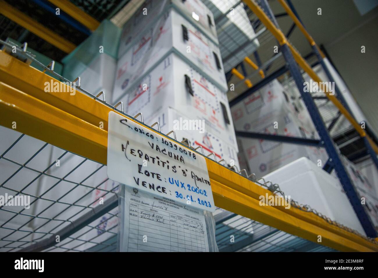 Members of the Health and Protection ministry of Colombia unveil to the ...