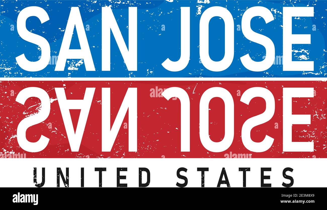 San Jose. City of United States of America. Editable logo vector design ...
