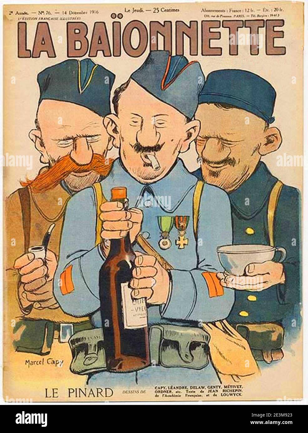 Marcel Capy Le Pinard Stock Photo Alamy