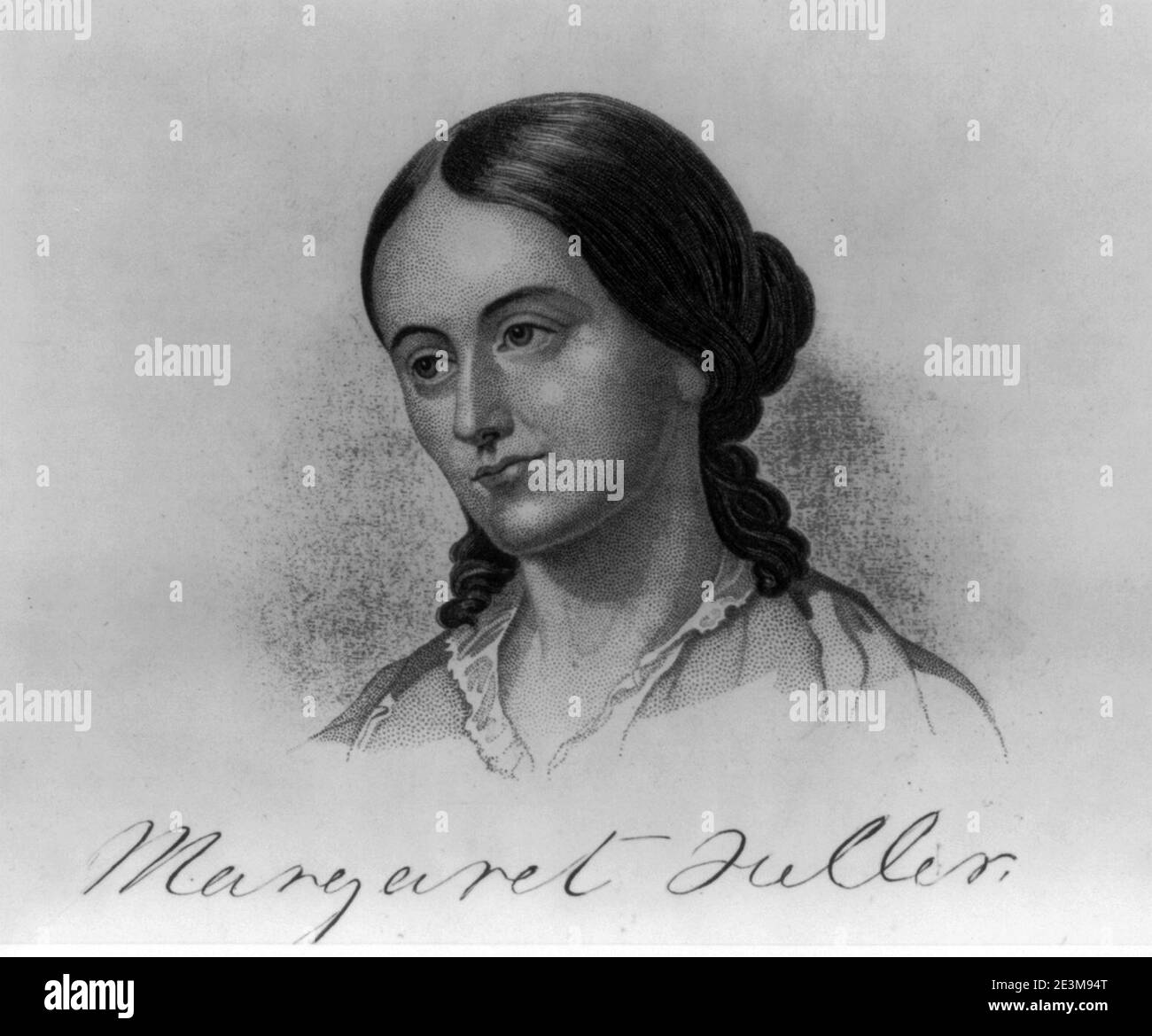 Margaret Fuller engraving Stock Photo - Alamy