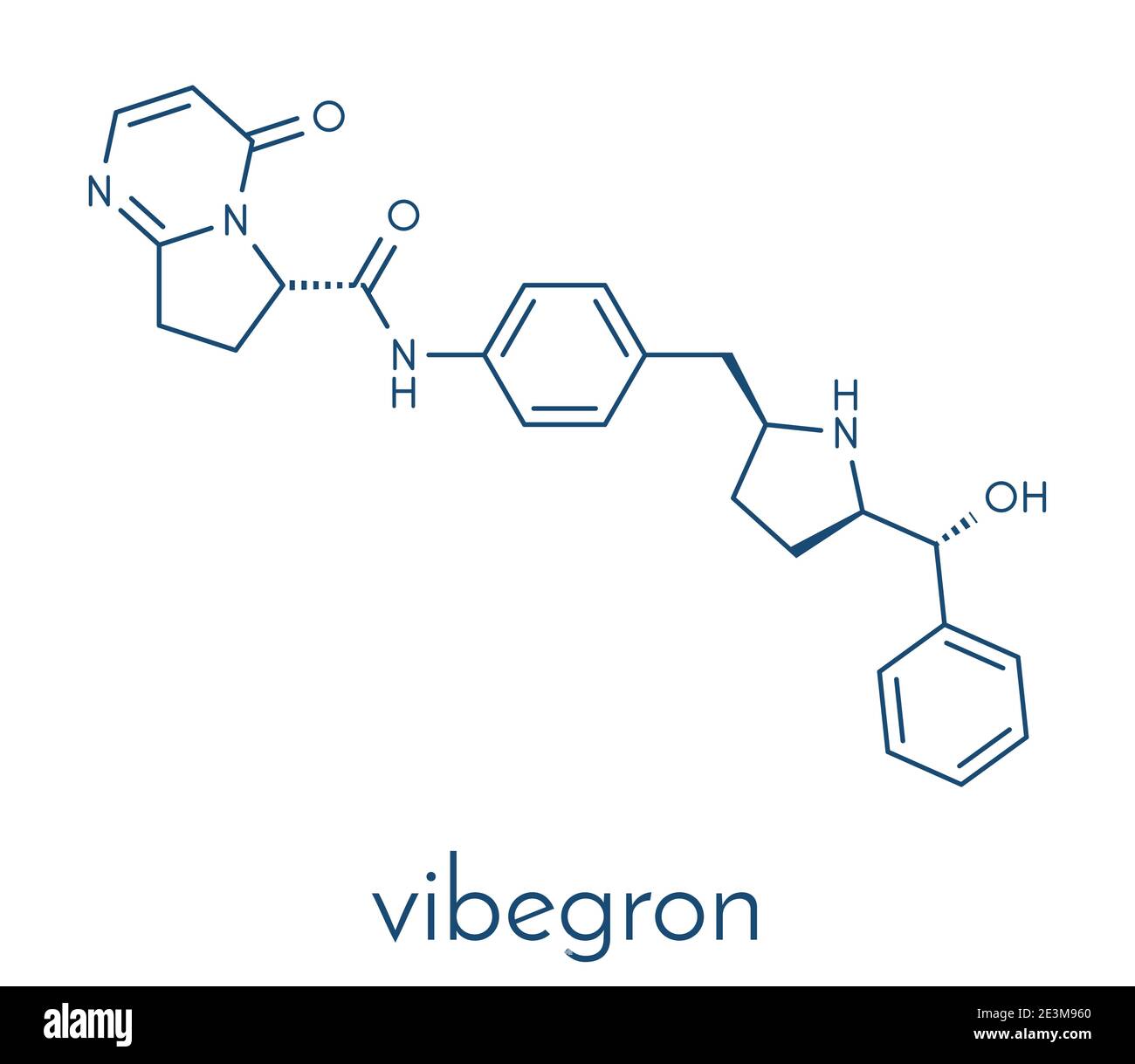 Vibegron drug molecule. Skeletal formula Stock Vector Image & Art - Alamy