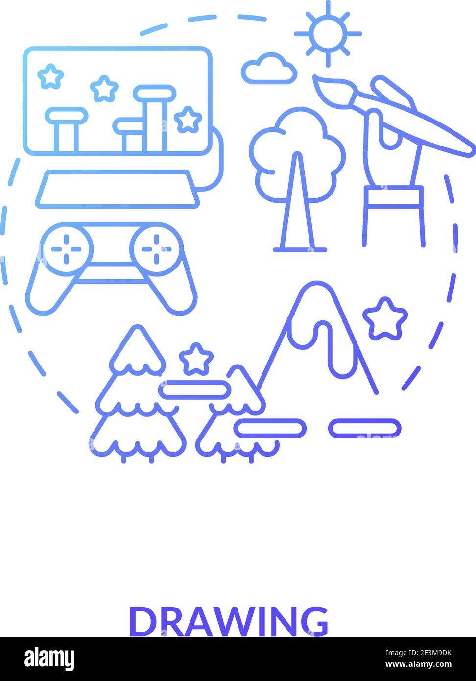 Drawing concept icon Stock Vector Image & Art - Alamy