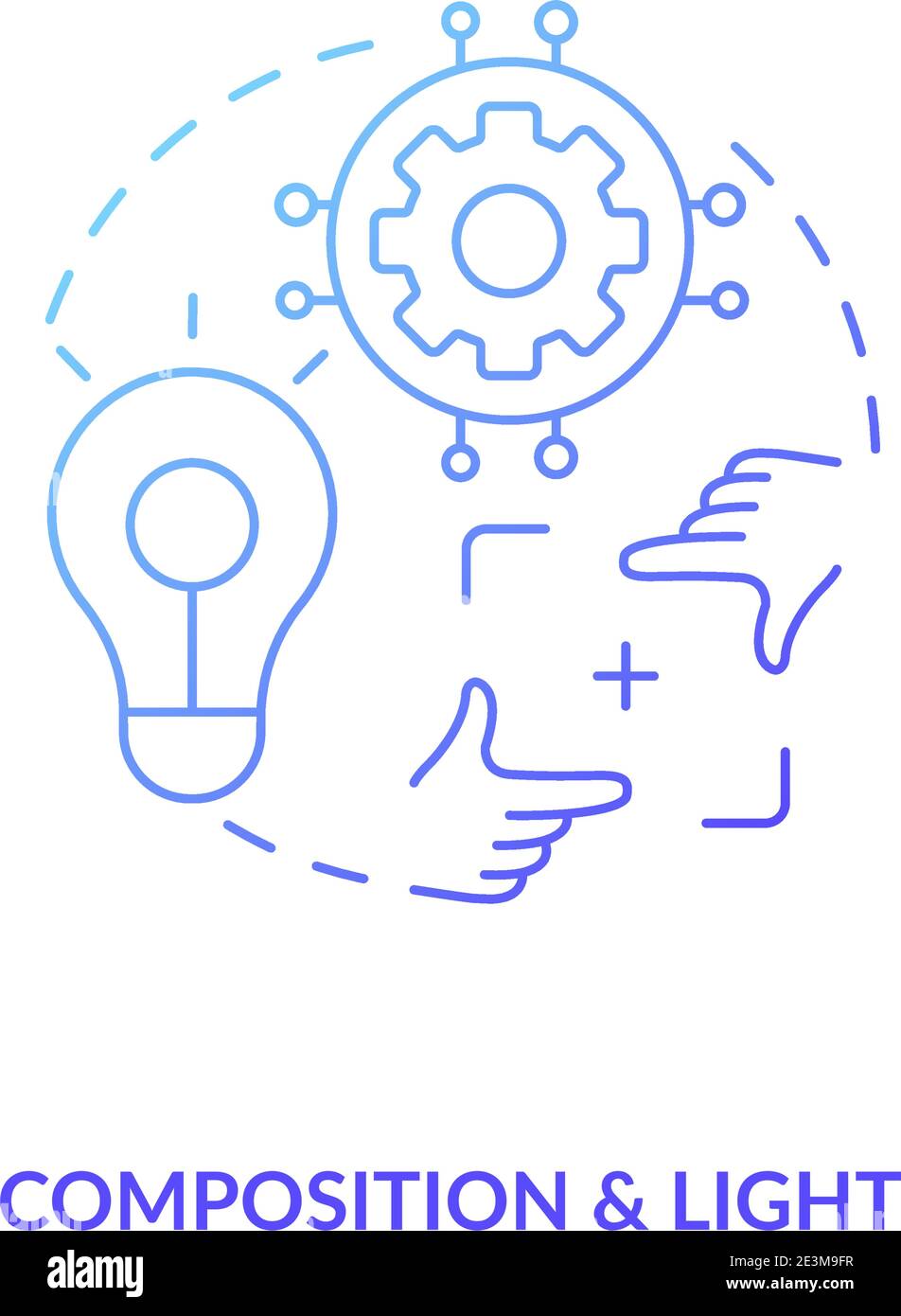 Composition and light concept icon Stock Vector Image & Art - Alamy