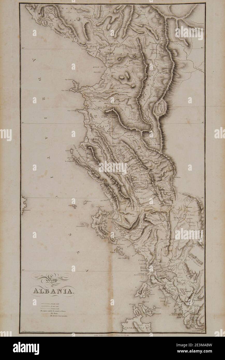 Historical albania map hi-res stock photography and images - Alamy