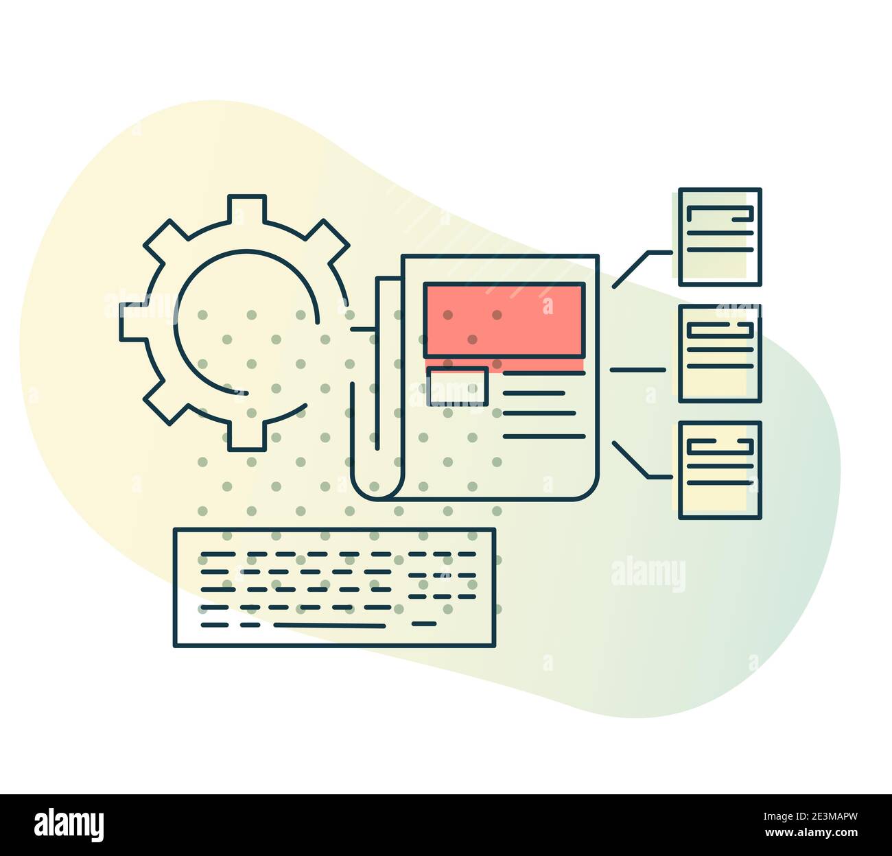 Data Analytics - Automated Information Sorting - Illustration as EPS 10 ...