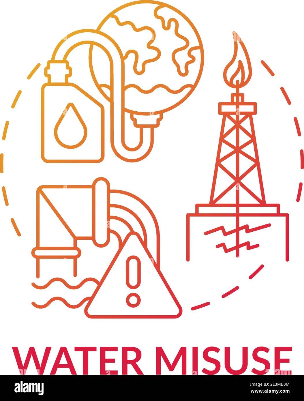 Water misuse concept icone Stock Vector Image & Art - Alamy