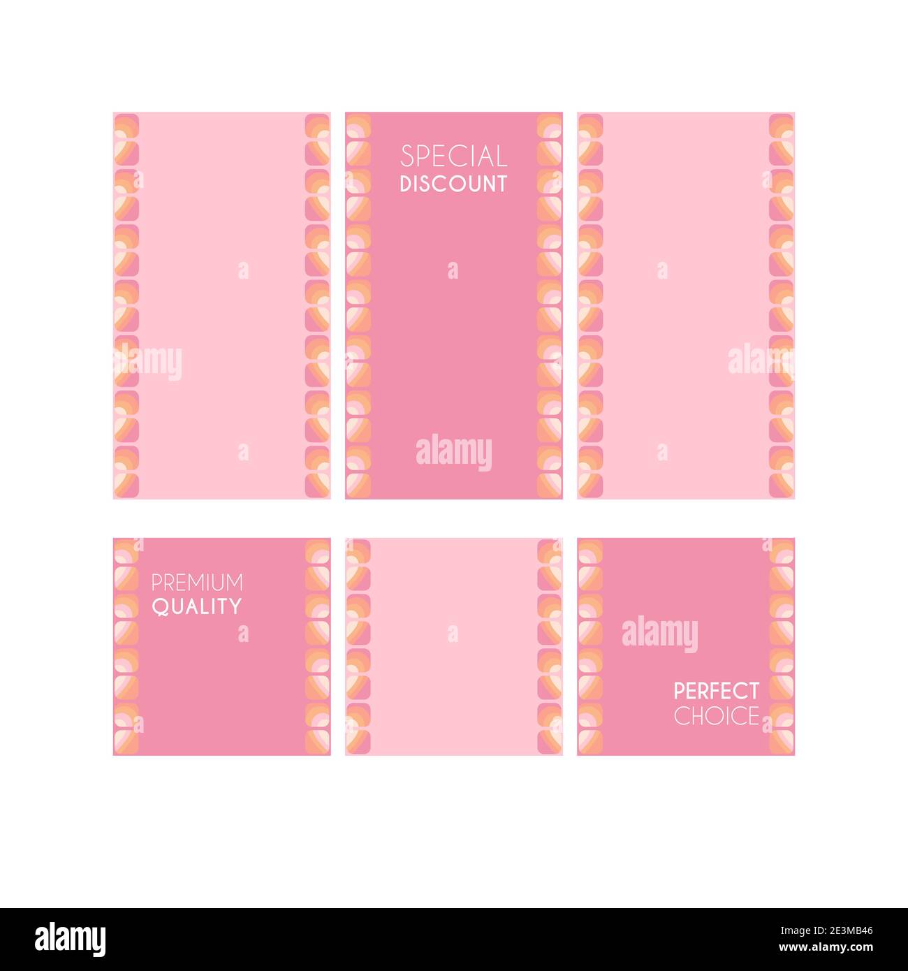 Modern decorative vector frames. Editable design templates for web ...
