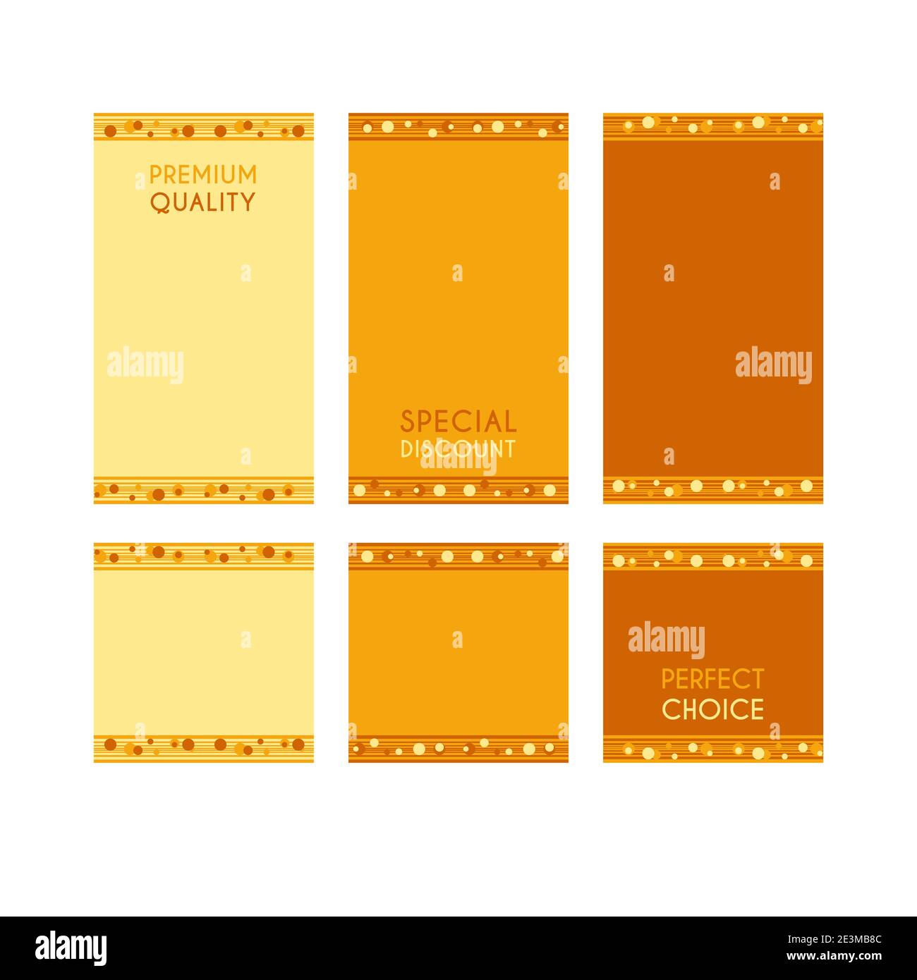 Modern decorative vector frames. Editable design templates for web ...