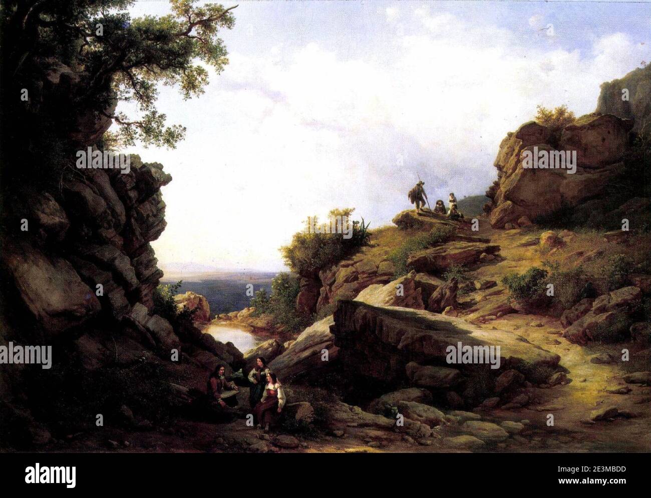 Markó Salvator Rosa is working 1858 Stock Photo - Alamy