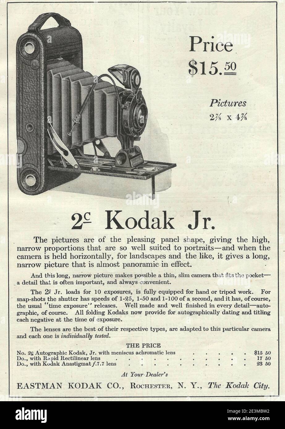 Vintage ad camera hi-res stock photography and images - Alamy