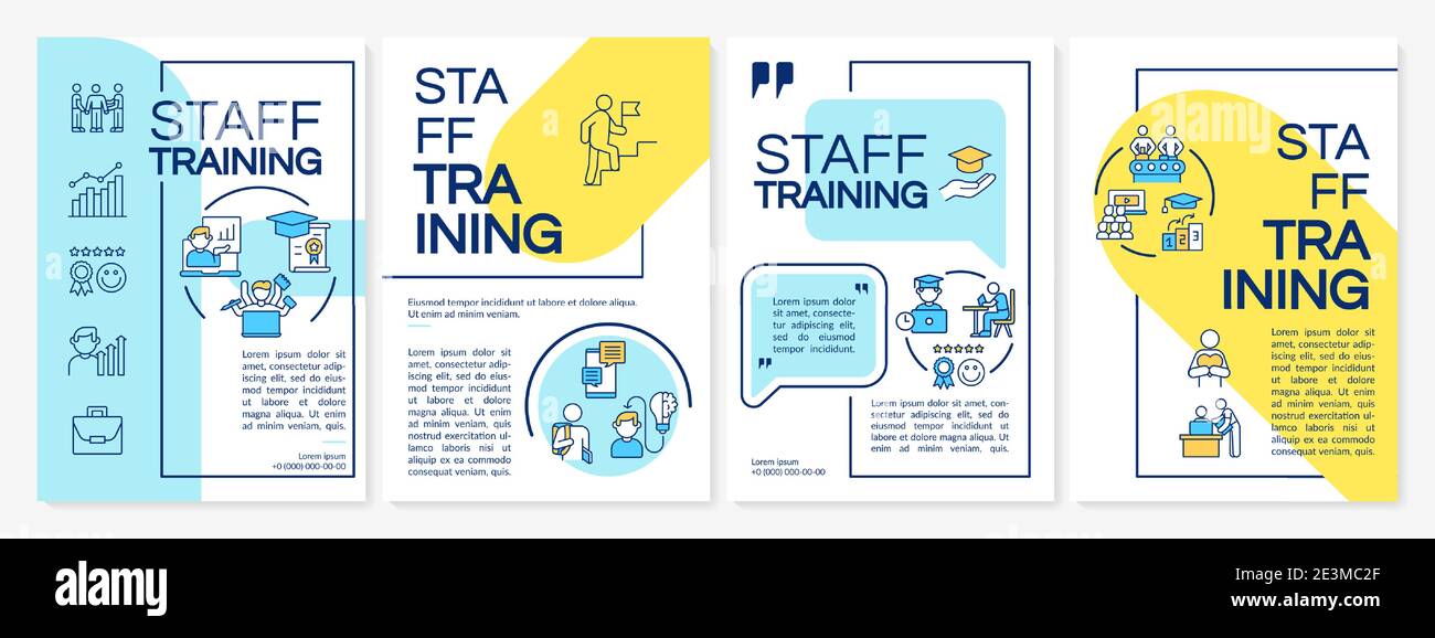 Staff training brochure template Stock Vector Image & Art - Alamy