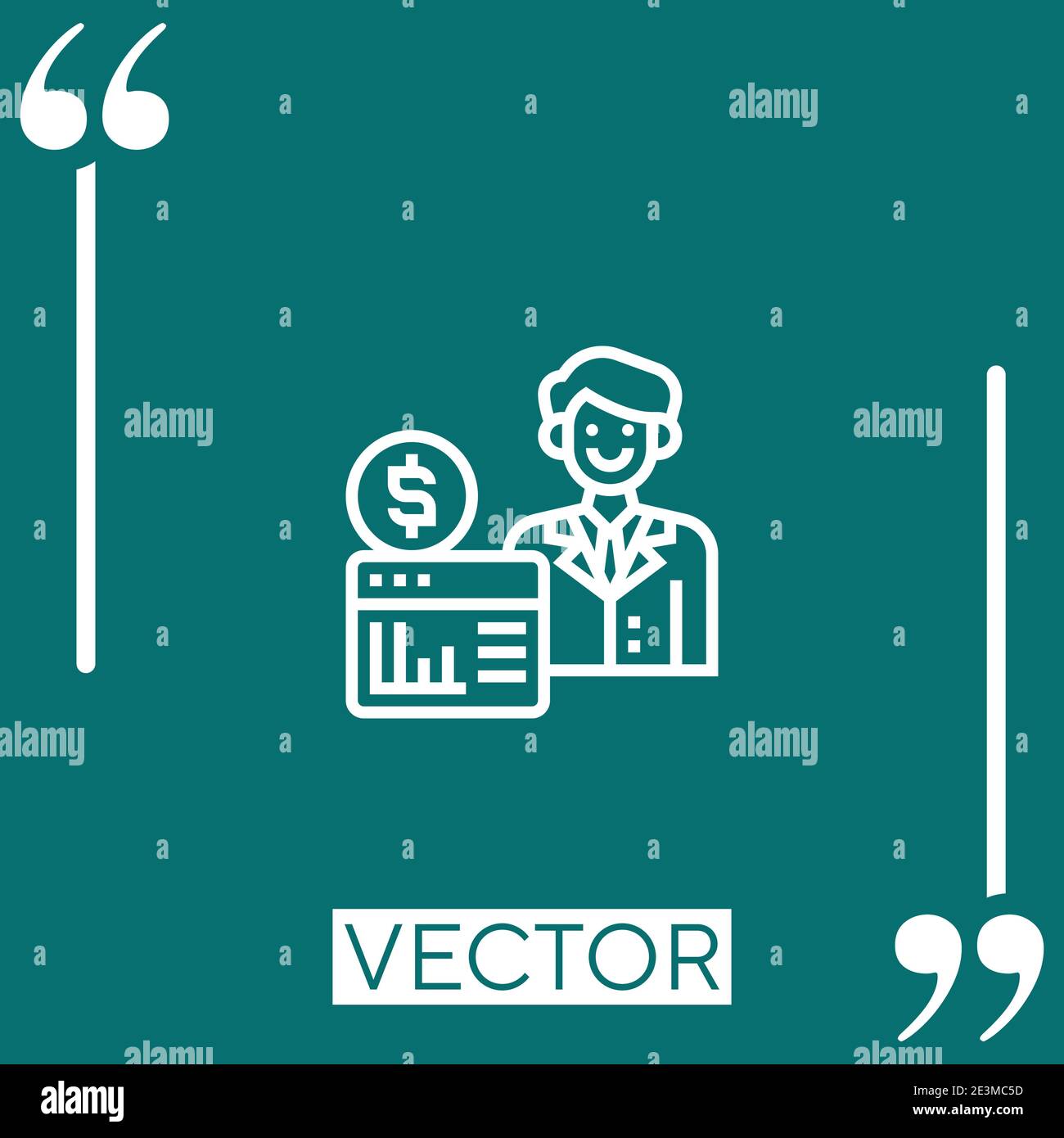 manager Linear icon. Editable stroke line Stock Vector Image & Art - Alamy