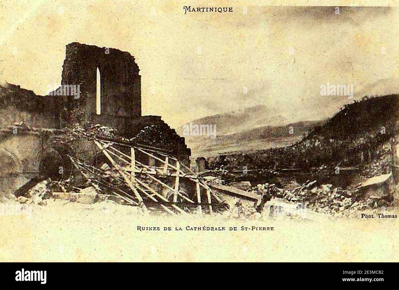 Martinique ruines de Saint-Pierre Stock Photo - Alamy