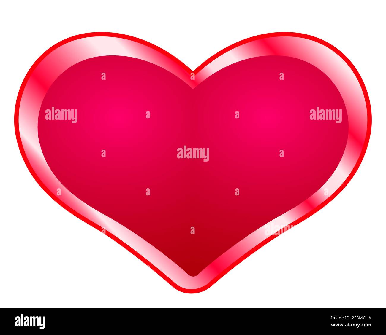 Illustration of the valentine's day abstract luminous heart icon Stock ...