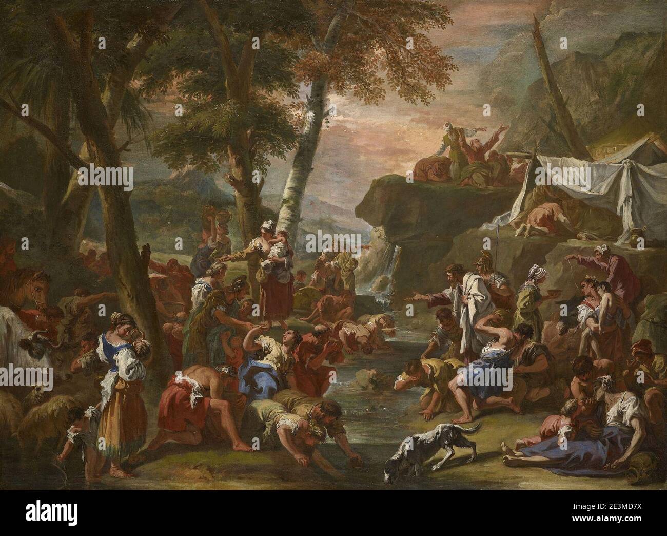 Marco Ricci (Belluno 1676-Venice 1730) - Moses and the Miracle of the ...