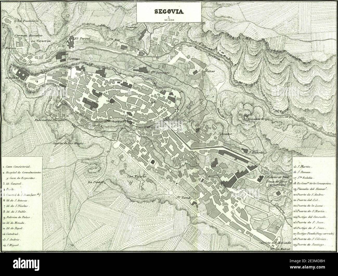 Mapa de segovia hi-res stock photography and images - Alamy