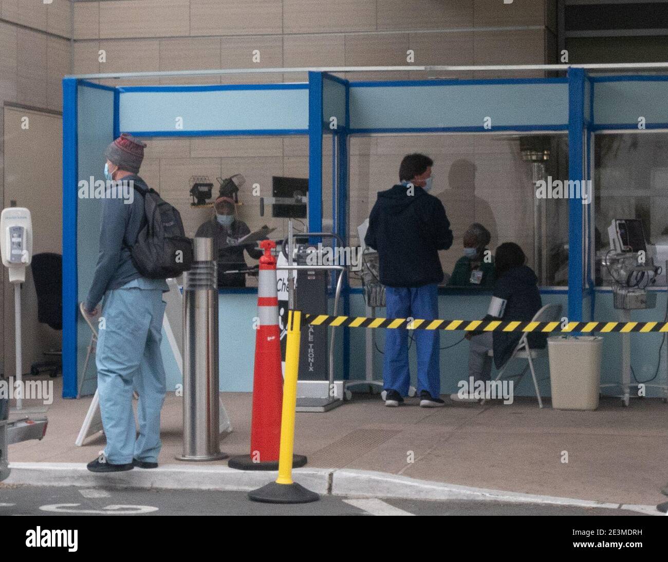 La Jolla, California, USA. January 19, 2021: A new outdoor COVID-19 ...