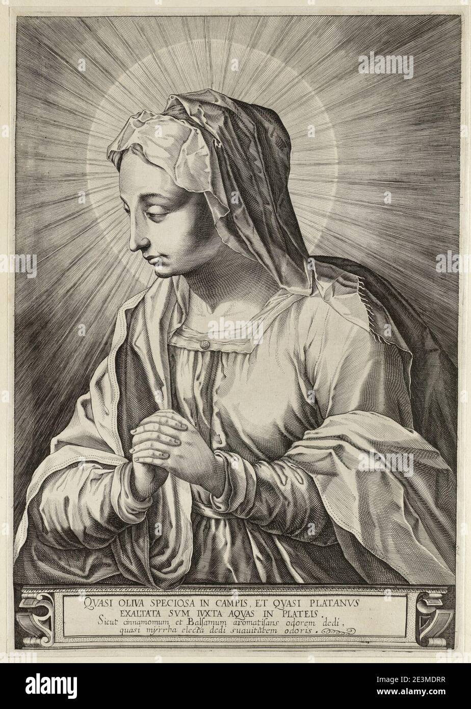 Maria, in gebed Stock Photo - Alamy