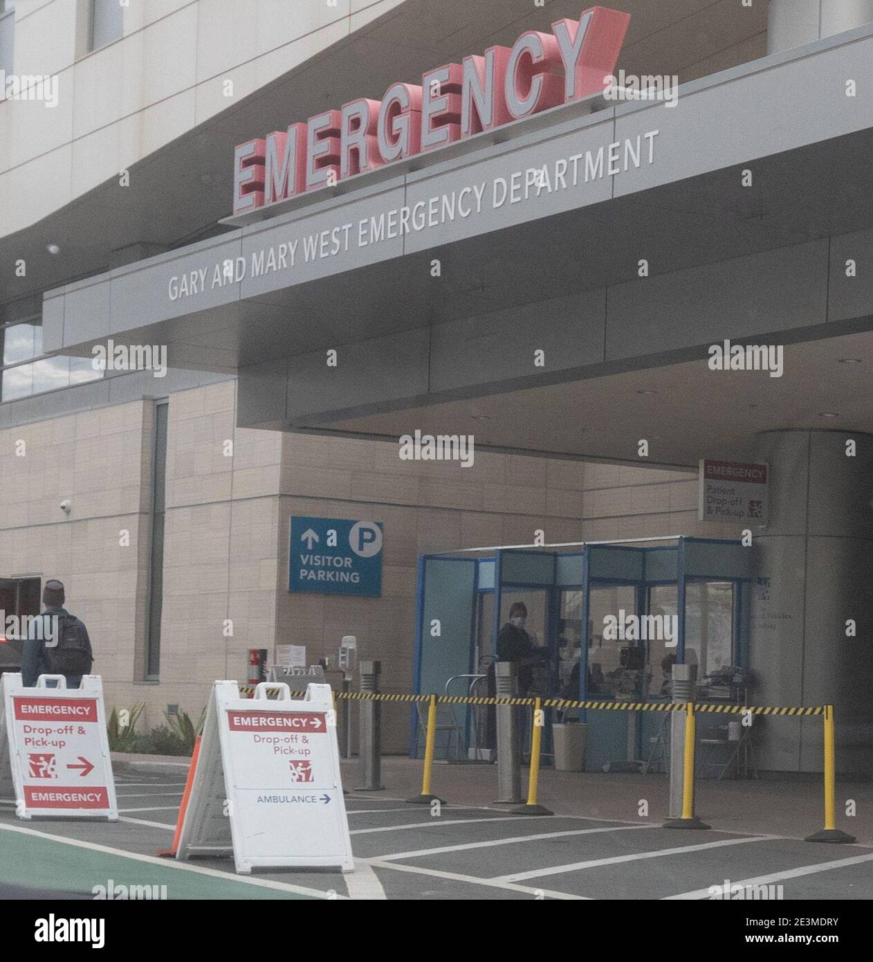 La Jolla, California, USA. January 19, 2021: A new outdoor COVID-19 ...