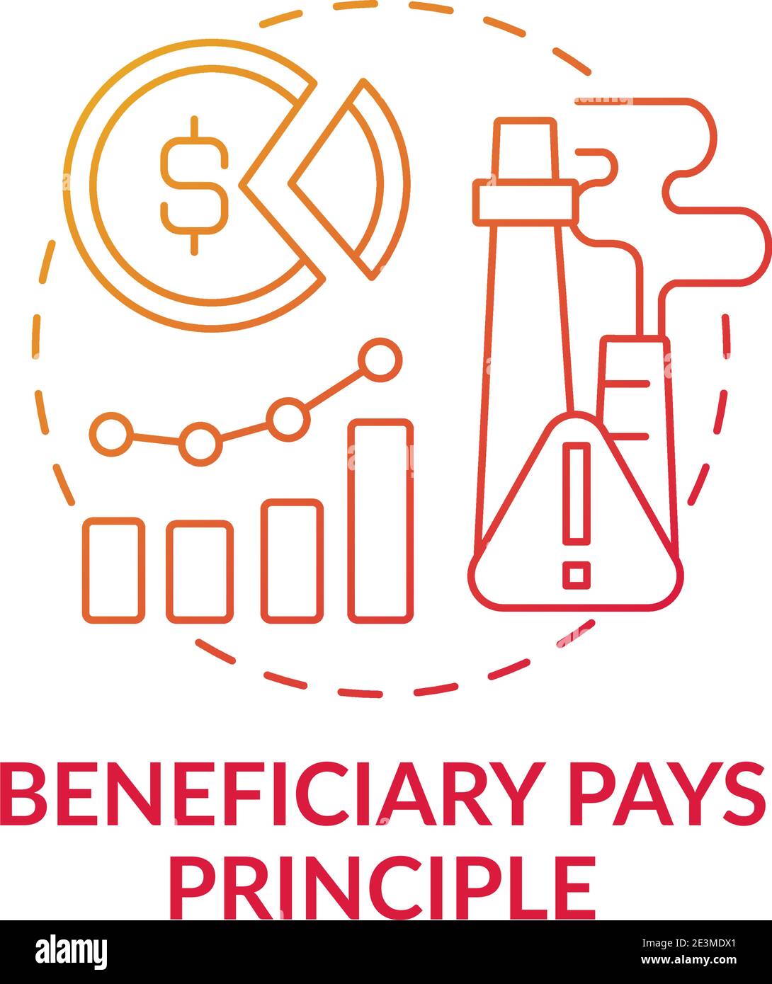 Beneficiary pays principle concept icon Stock Vector Image & Art - Alamy