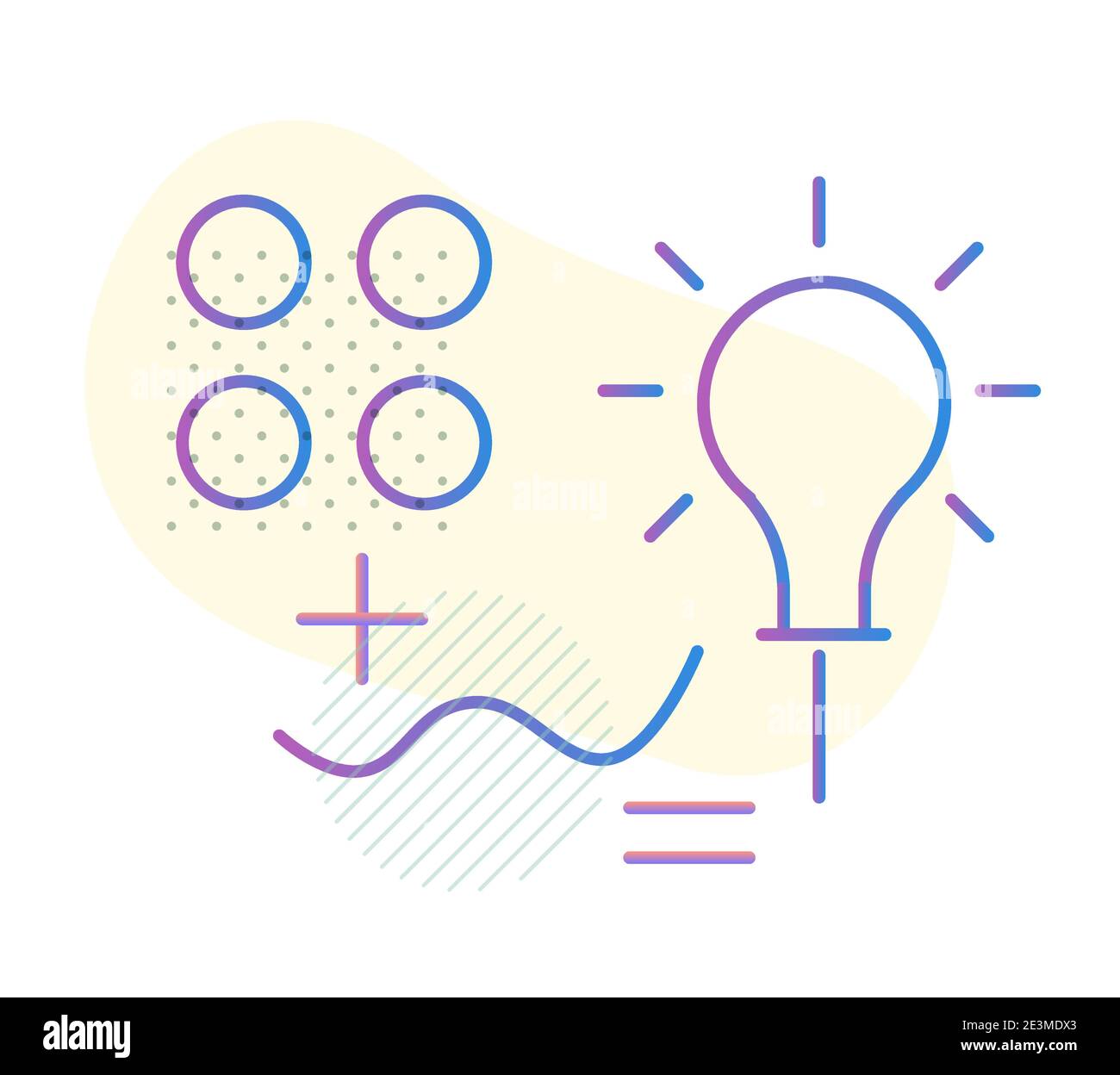 Design Thinking - Brainstorming - Combine Ideas - Illustration as EPS ...