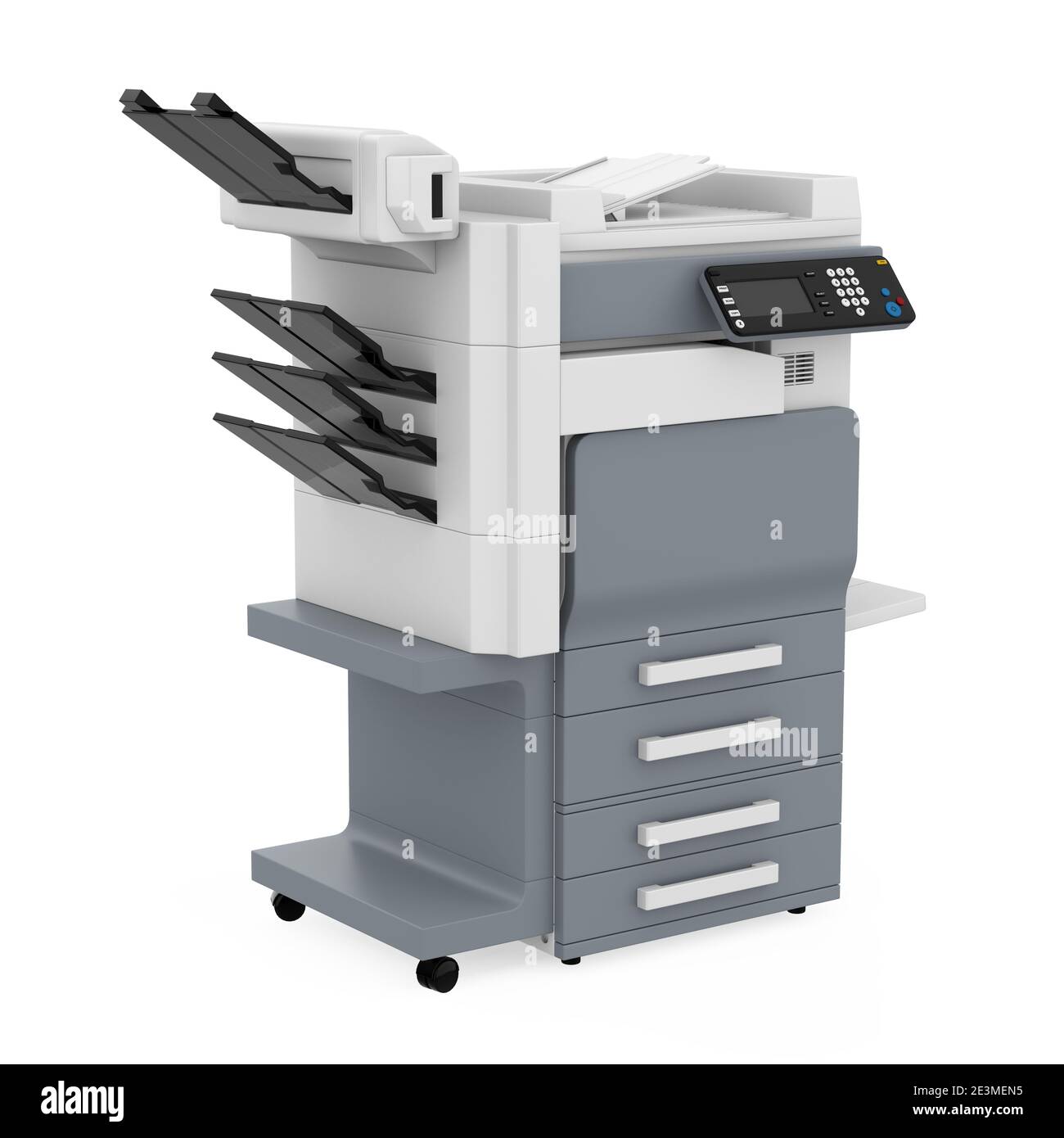 Office Multifunction Printer Isolated Stock Photo - Alamy