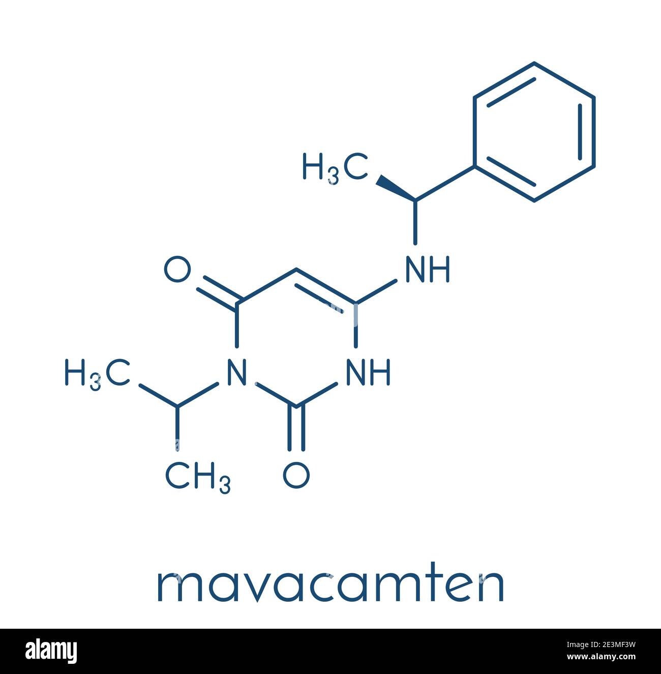 Mavacamten drug molecule. Skeletal formula Stock Vector Image & Art - Alamy