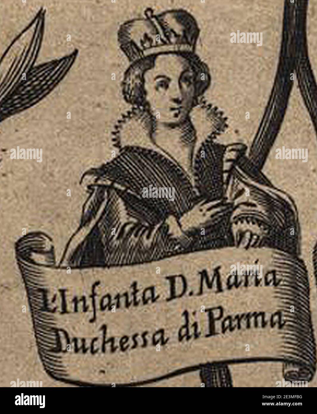 Maria de Portugal, Duquesa de Parma Stock Photo - Alamy