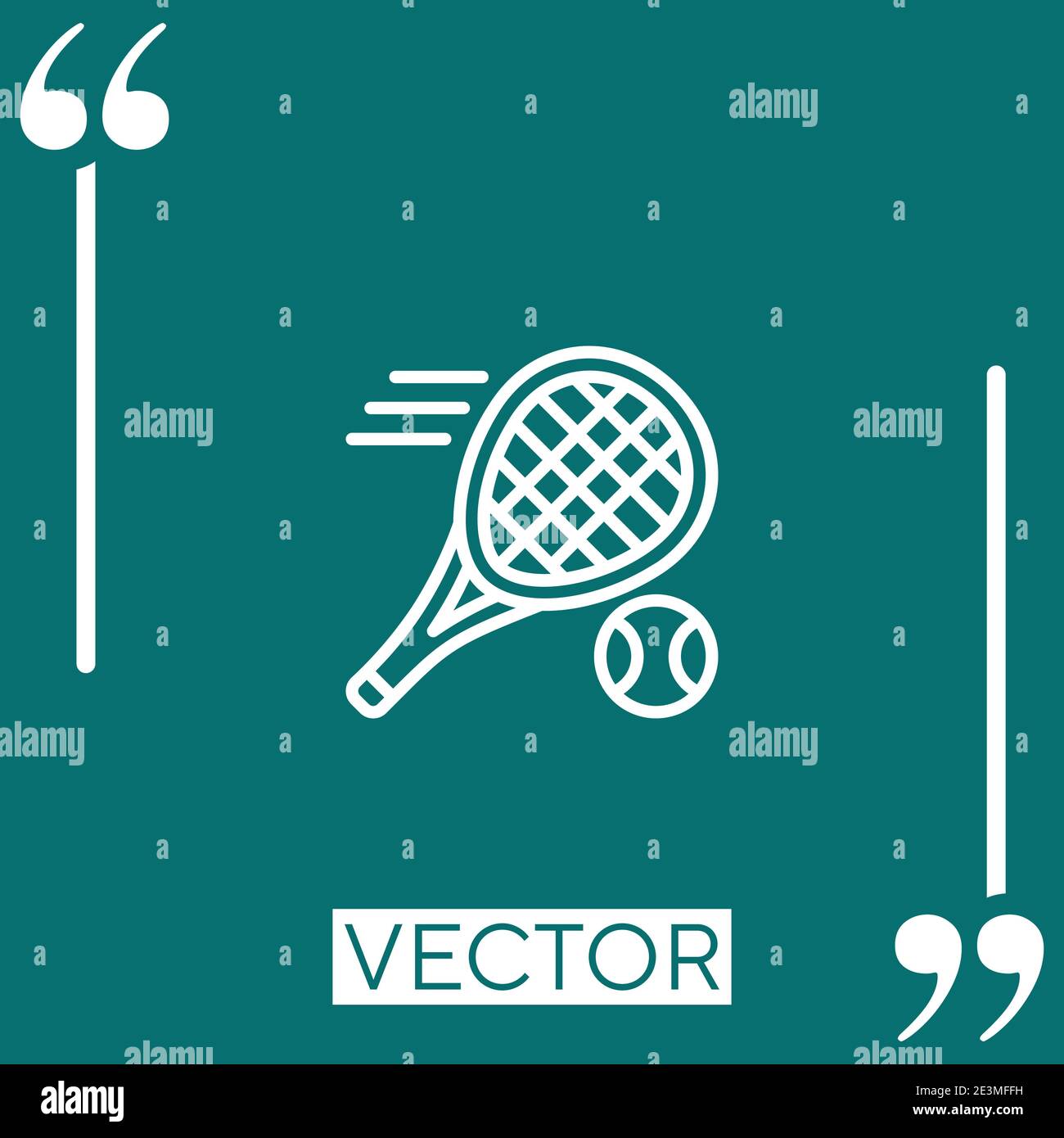 tennis Linear icon. Editable stroke line Stock Vector Image & Art - Alamy