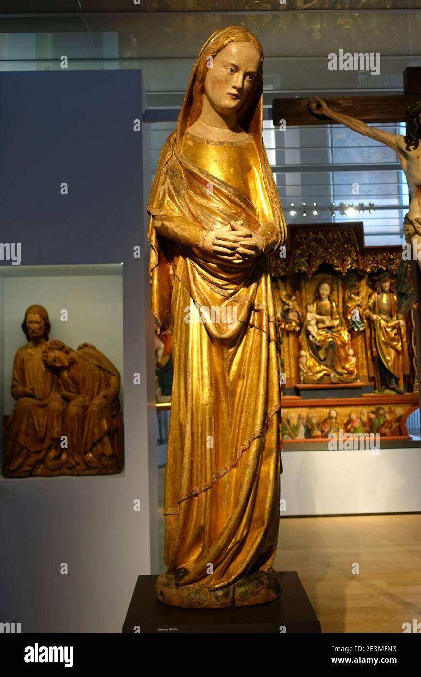 Maria and Johannes from a crucifixion group (Maria), Bodensee area, c ...