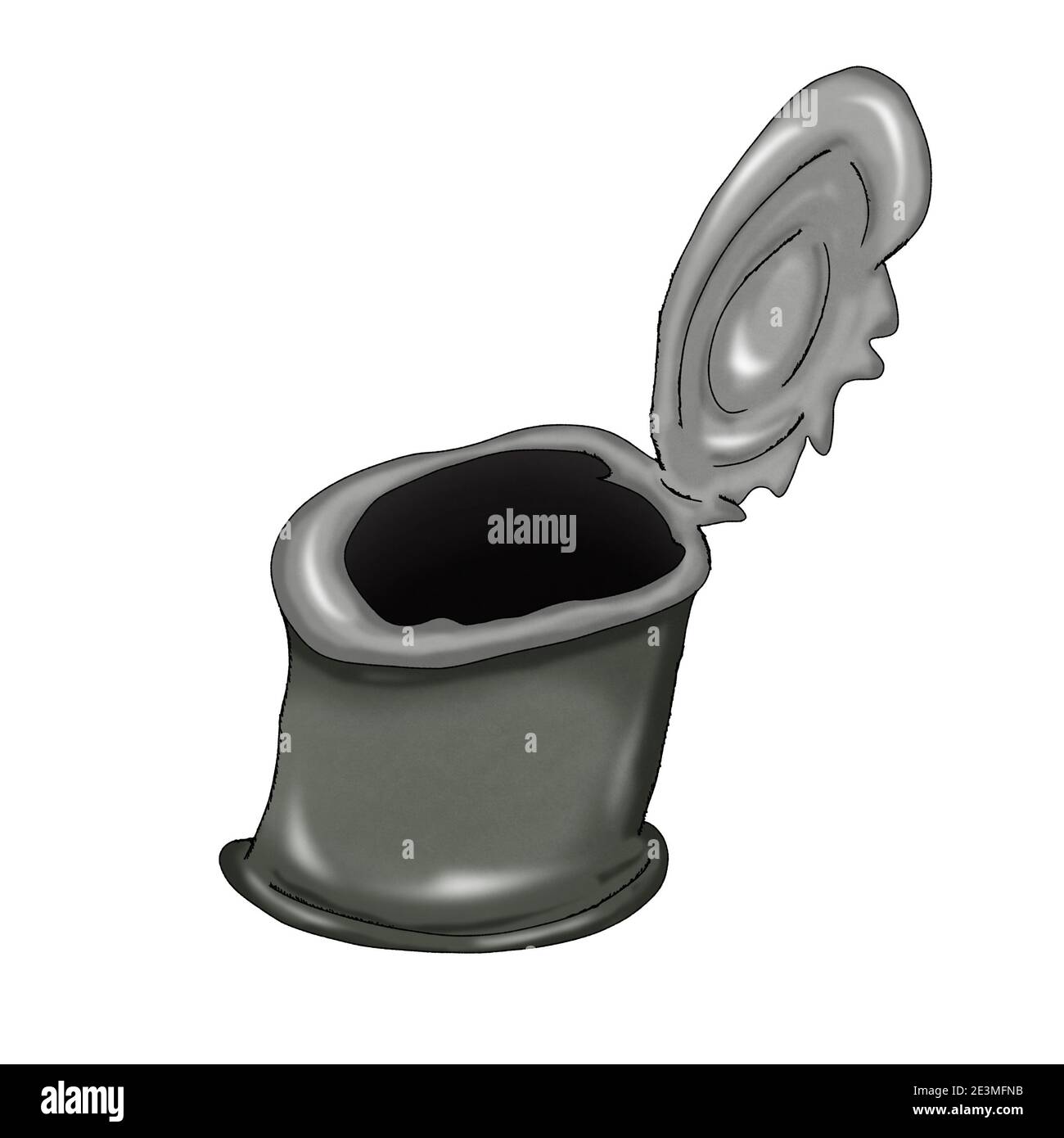 Cartoon open tin can Cut Out Stock Images & Pictures - Alamy