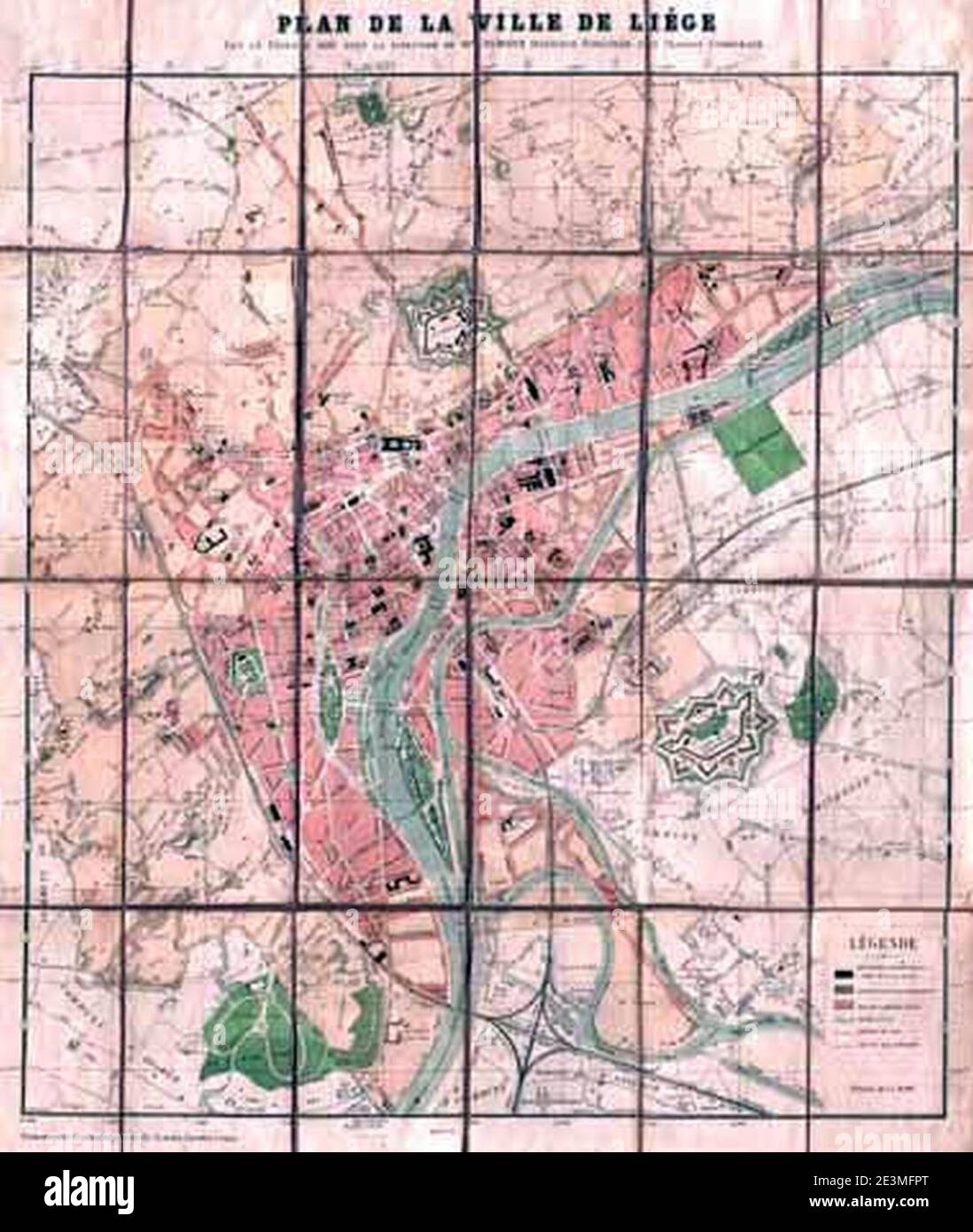 Map liege 5 Stock Photo - Alamy