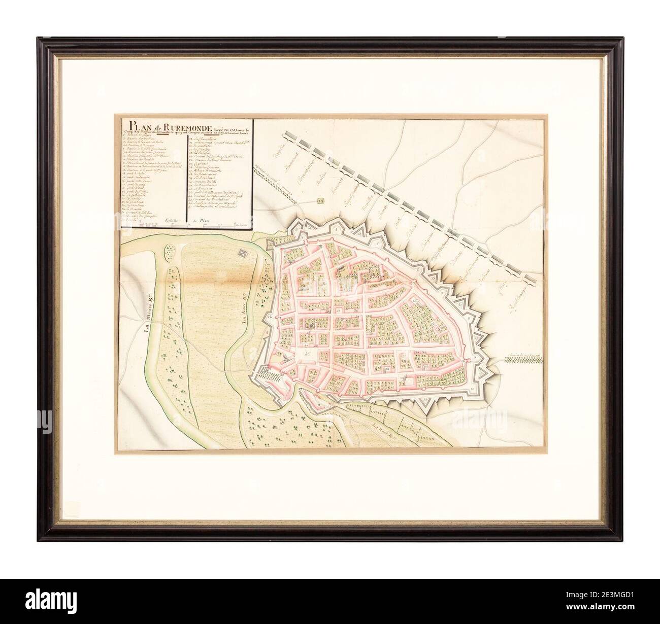 Map of Roermond Stock Photo - Alamy