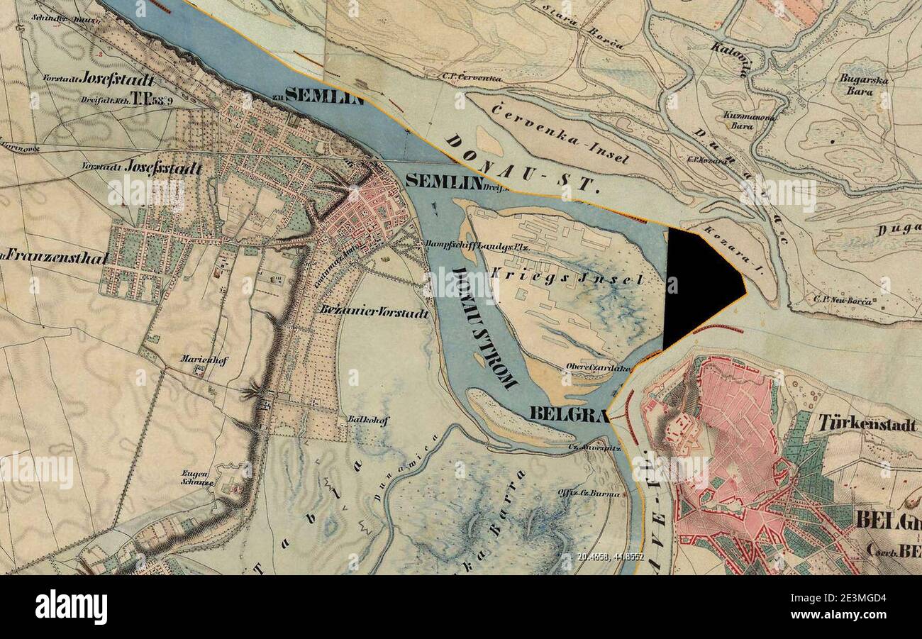 Mapa bgd 2 franckatastar Stock Photo - Alamy