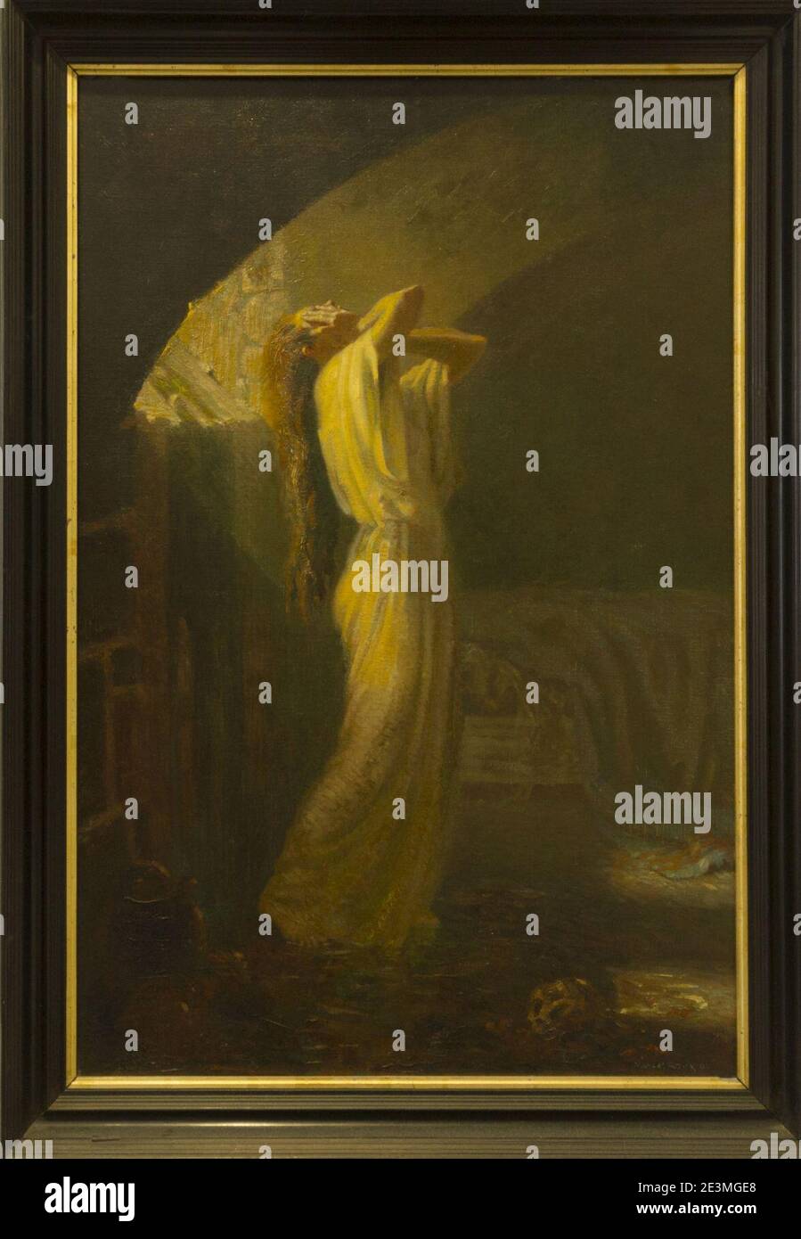 Marcel Roux - Le Désespoir - huile sur toile (1905) 03 Stock Photo - Alamy