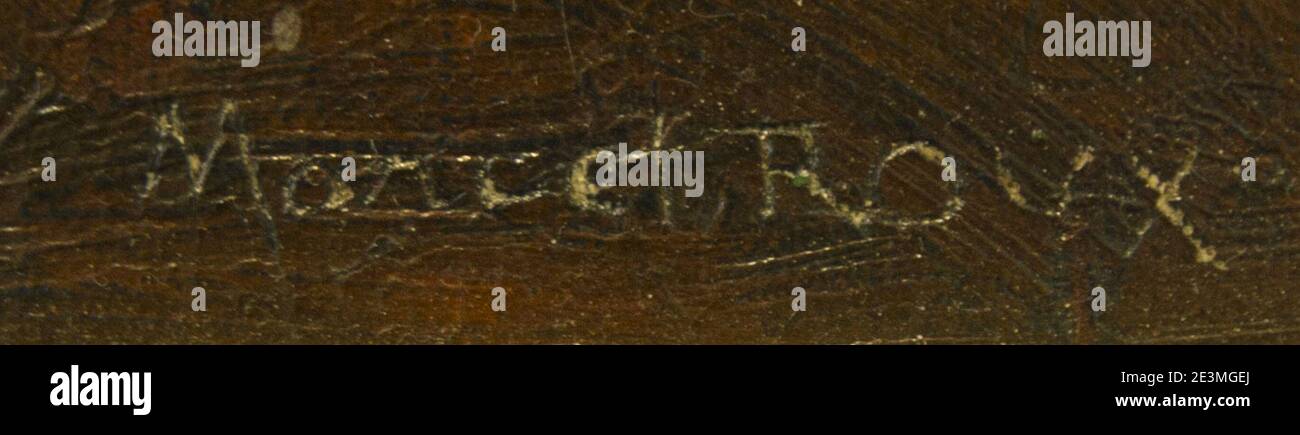 Marcel Roux - Le Désespoir - huile sur toile (1905) 01 Stock Photo - Alamy