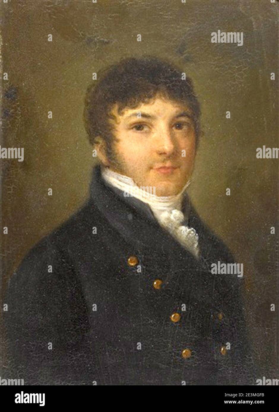 Marc-Louis Arlaud - Portrait Henri Vincent Carrard Stock Photo - Alamy