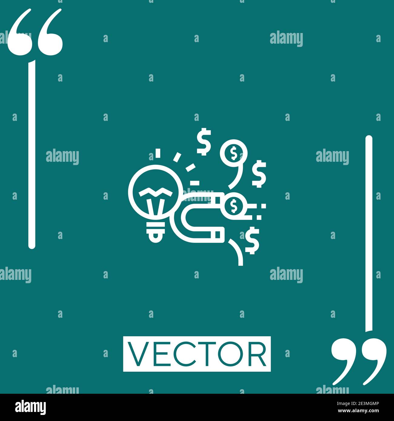 Idea Vector Icon Linear Icon Editable Stroked Line Stock Vector Image