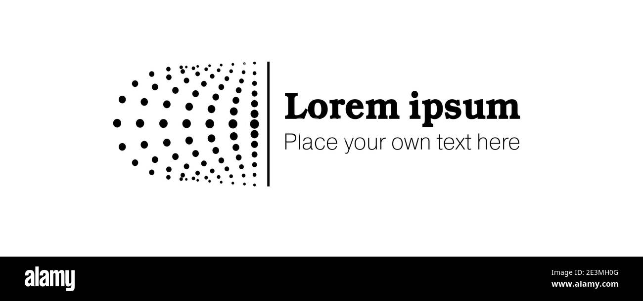 Header design. Simple template for logo, company symbol, icon, sign ...