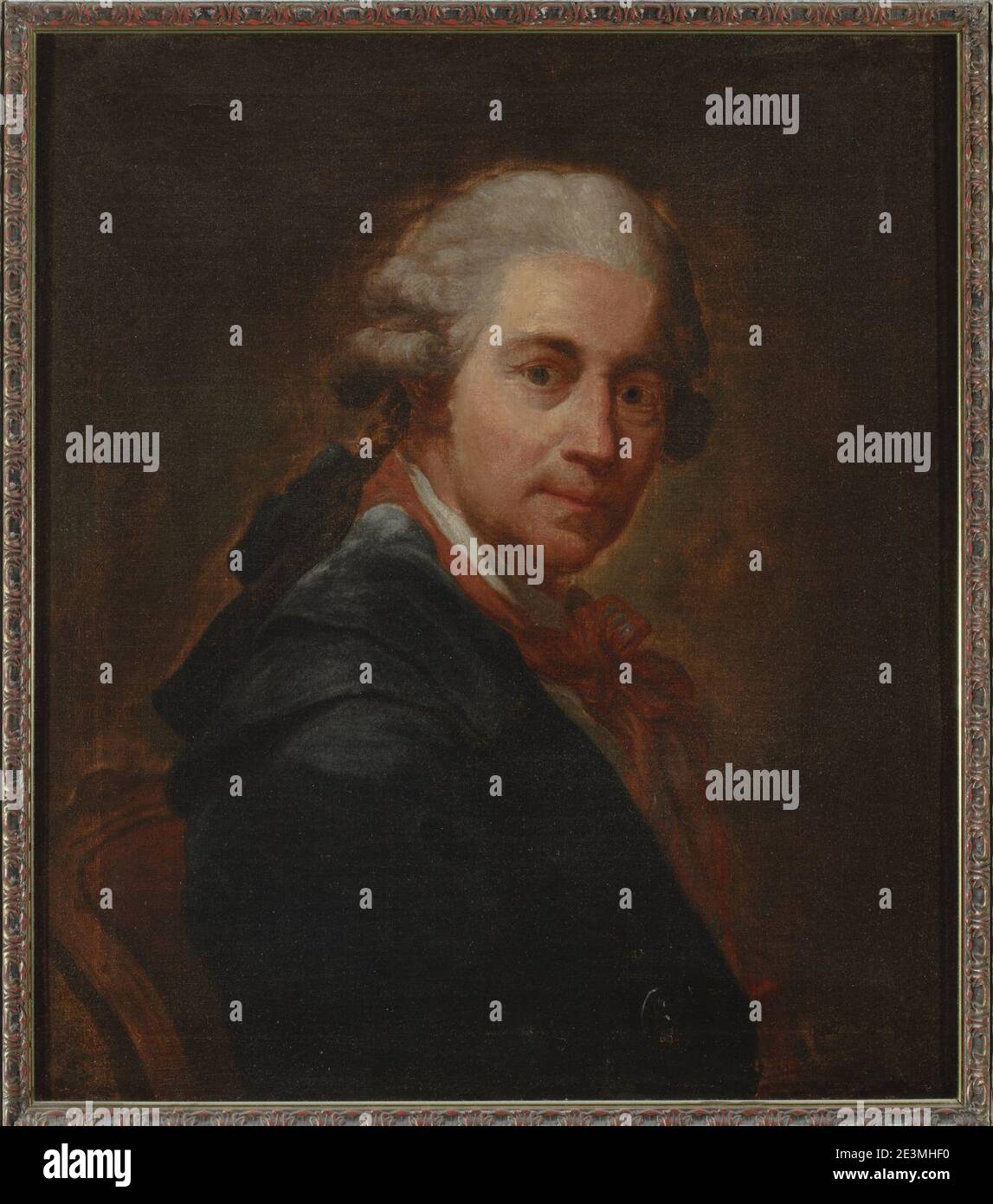 Marcello Bacciarelli - Self-portrait of Bacciarelli in a redingote ...