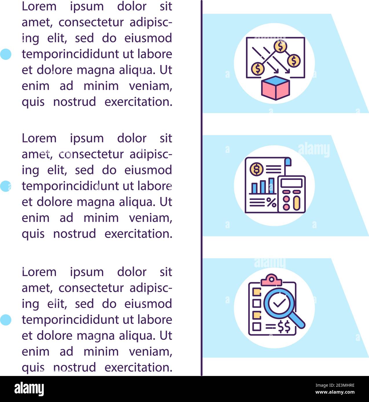 Costs analysis concept icon with text Stock Vector Image & Art - Alamy