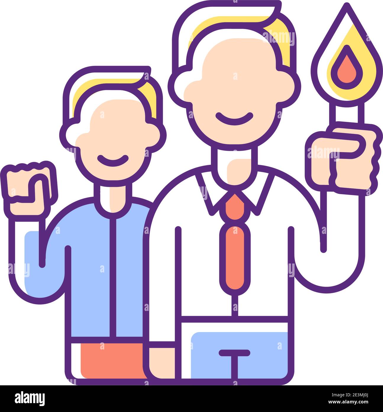 Commitment RGB color icon Stock Vector Image & Art - Alamy