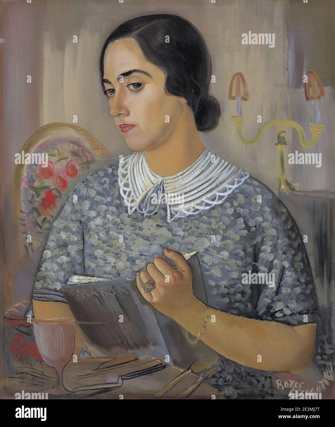 Maria Tupper, by Boris Grigoriev Stock Photo - Alamy