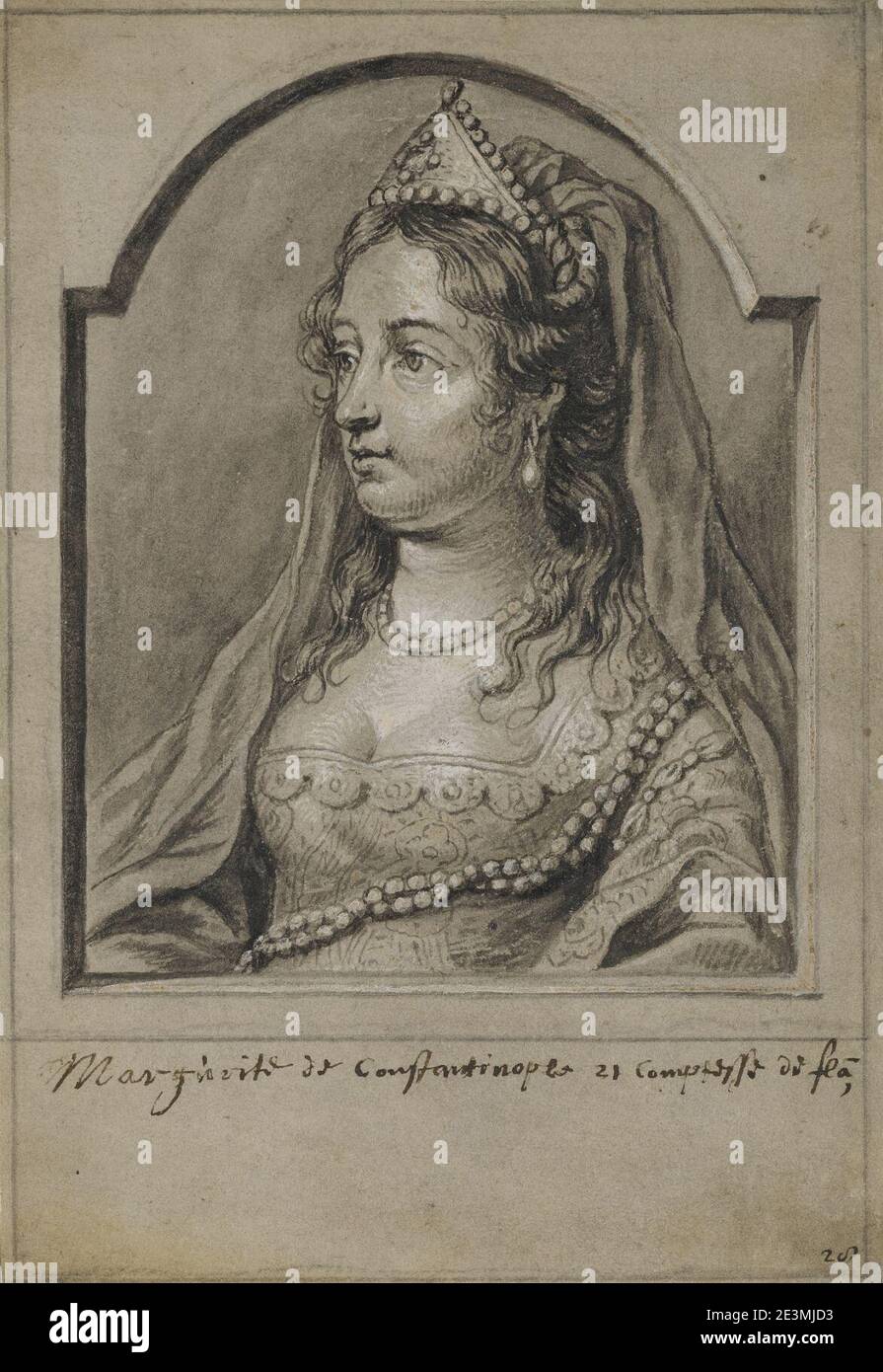 Marguerite of Constantinople, Countess of Flanders, by Joannes Meyssens ...
