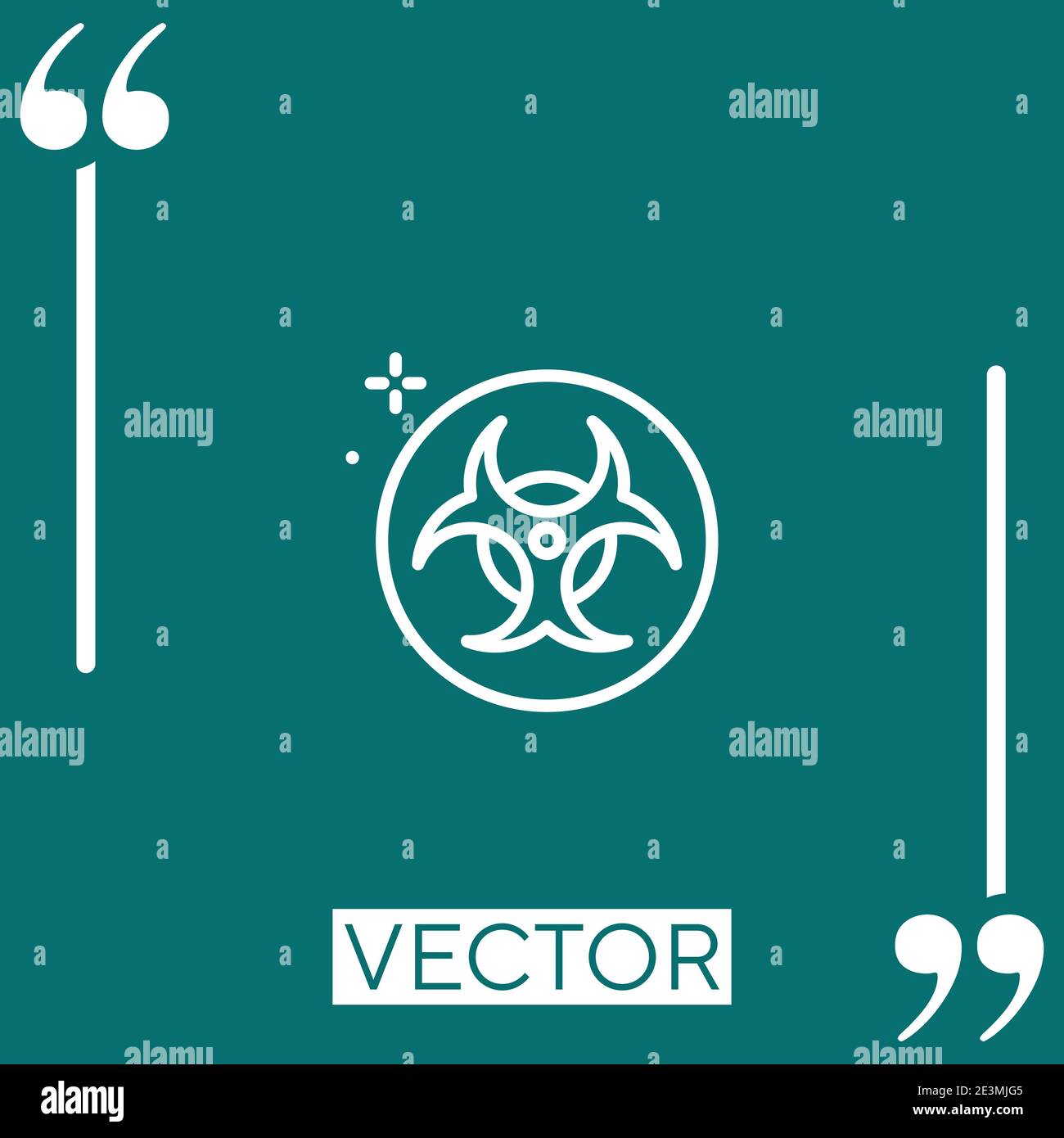 hazard vector icon Linear icon. Editable stroke line Stock Vector Image ...