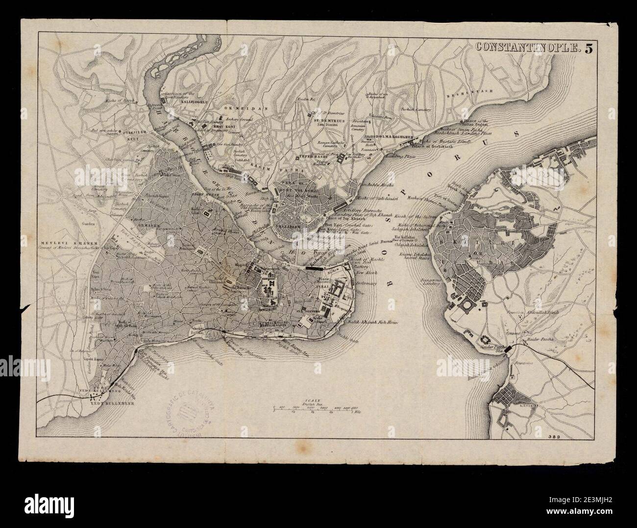 Map of constantinople hi-res stock photography and images - Alamy