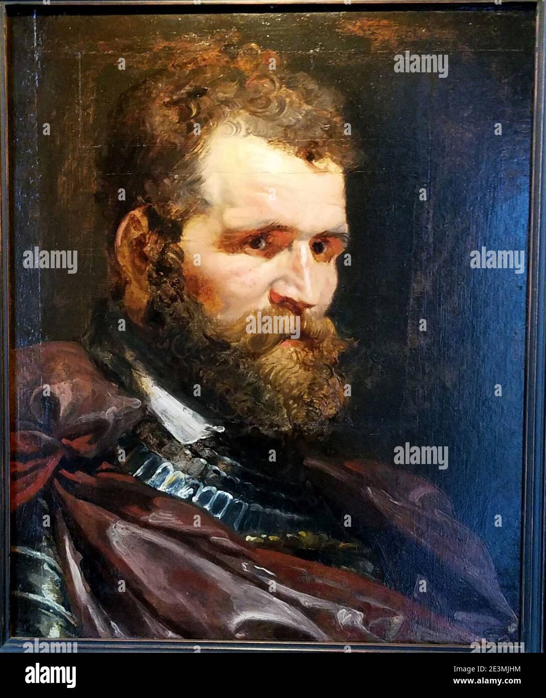 Man in Armor, by Peter Paul Rubens, c. 1615, oil on panel Stock Photo - Alamy
