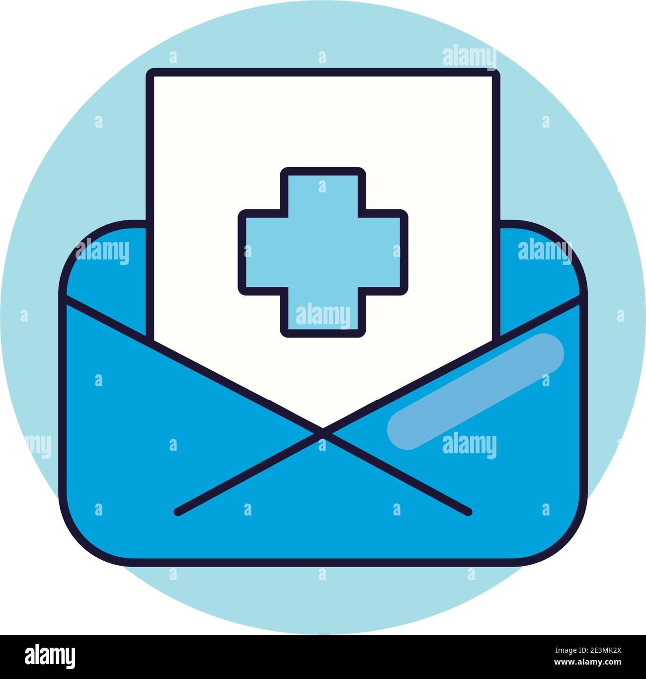 medical order in envelope health icon vector illustration design Stock ...