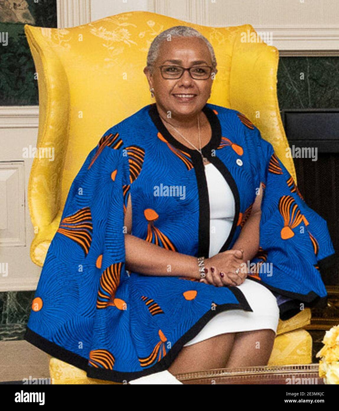 Margaret Kenyatta seated Stock Photo - Alamy