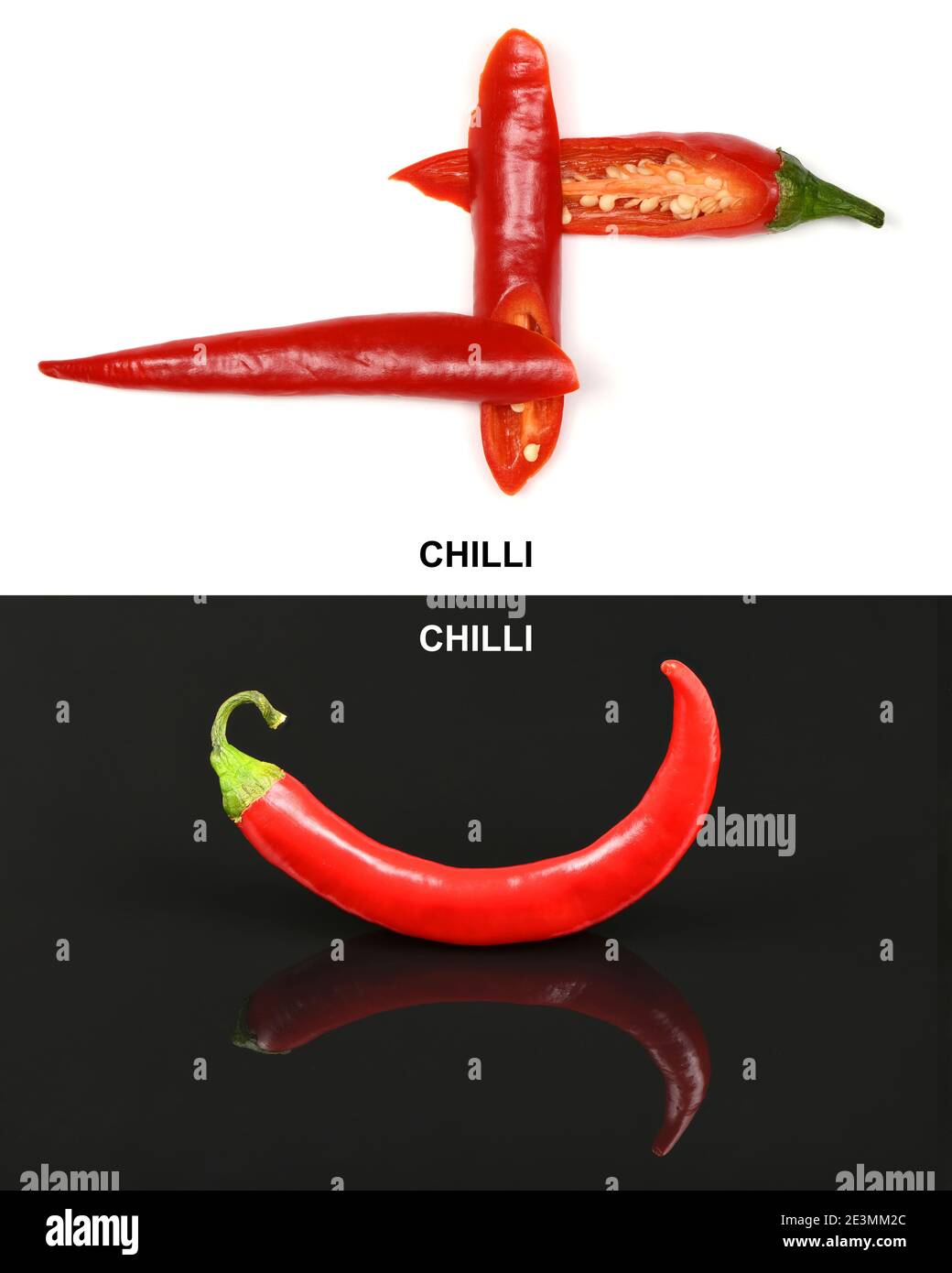 Creative layout made of red chilli peppers. High resolution photo. Full ...